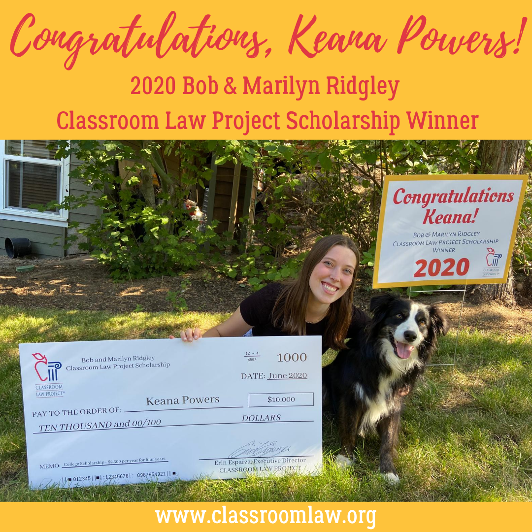 Ganadores de la beca Ridgley - Civics Learning Project